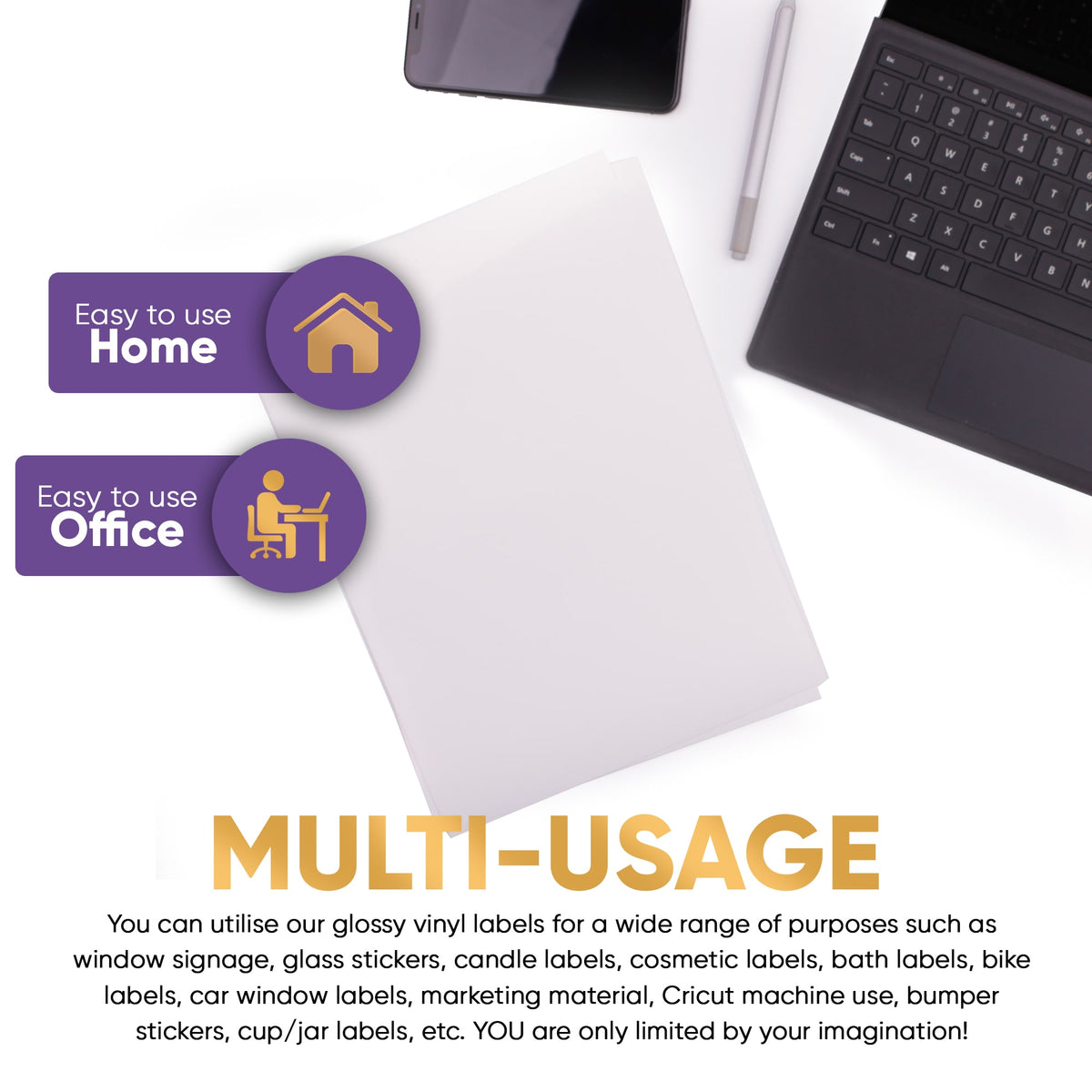 Waterproof Glossy Vinyl Sticker Paper | Avarrix Pty Ltd