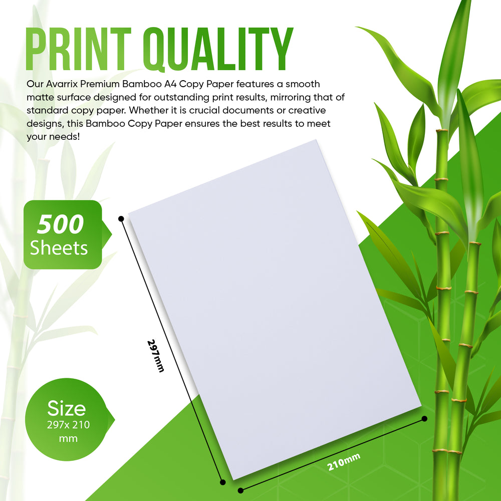 Premium Bamboo Copy Paper - A4 - 80 GSM | Sustainable Eco-Friendly ...